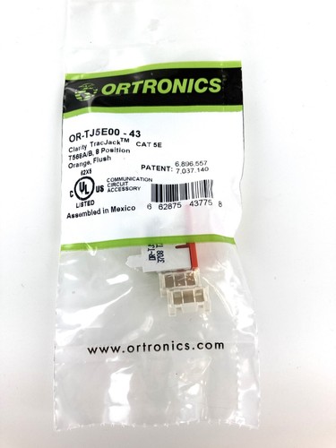Ortronics OR-TJ5E00-43 Clarity TracJack, Cat5e, 180 Degree, Flush ...