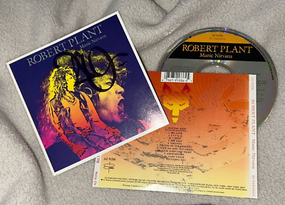 ROBERT PLANT SIGNED MANIC NIRVANA CD! 1990 TOUR / LED ZEPPELIN kw: dvd ...