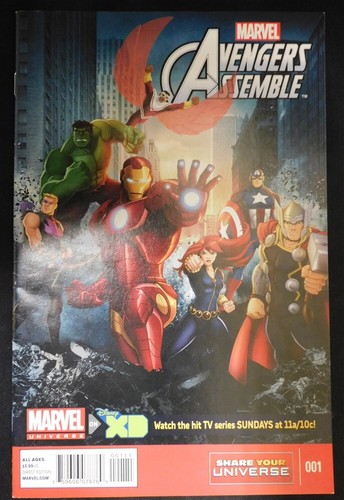 AVENGERS ASSEMBLE 1-13 MARVEL COMIC SET COMPLETE DISNEY XD CARTOON TV ...