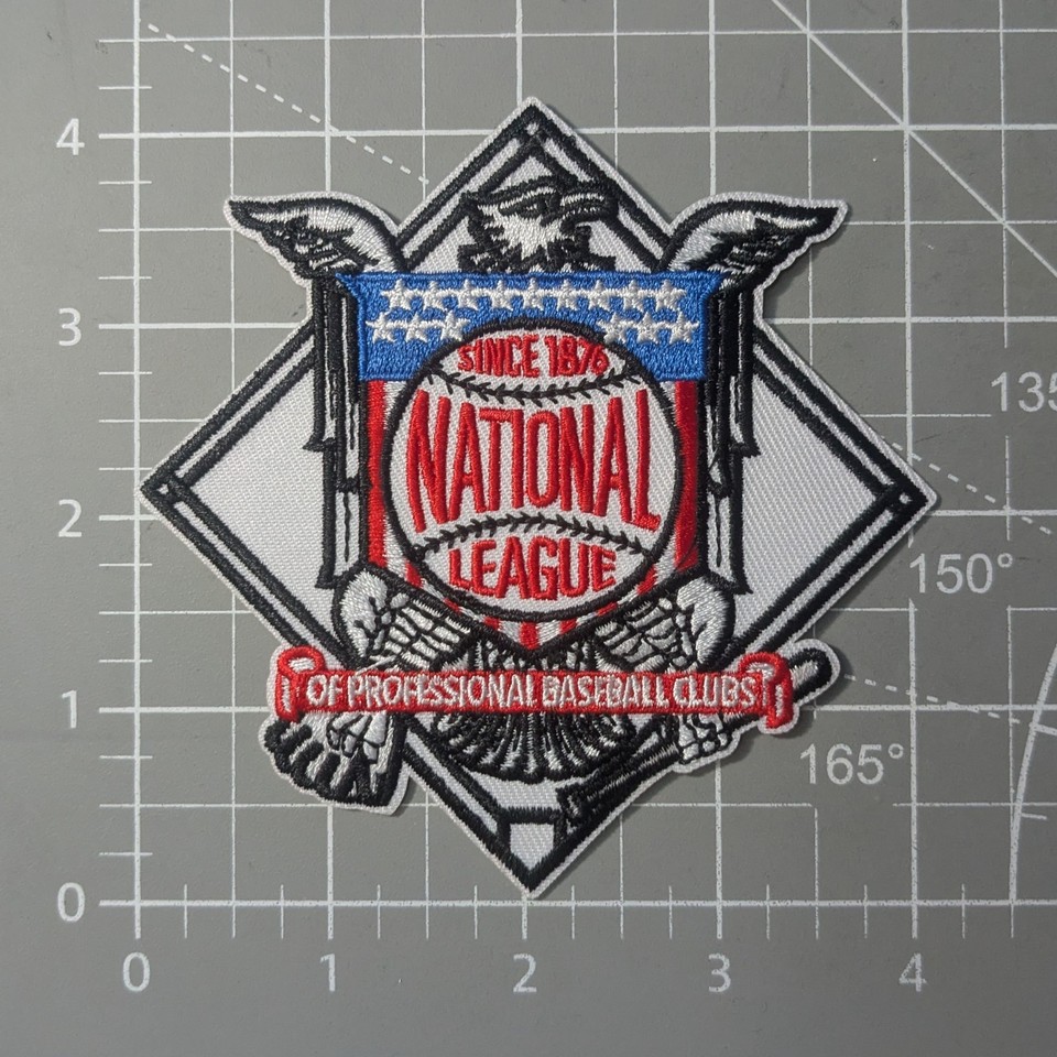 National League Patch MLB Baseball Old Logo Embroidered Iron On 4.25x4 ...