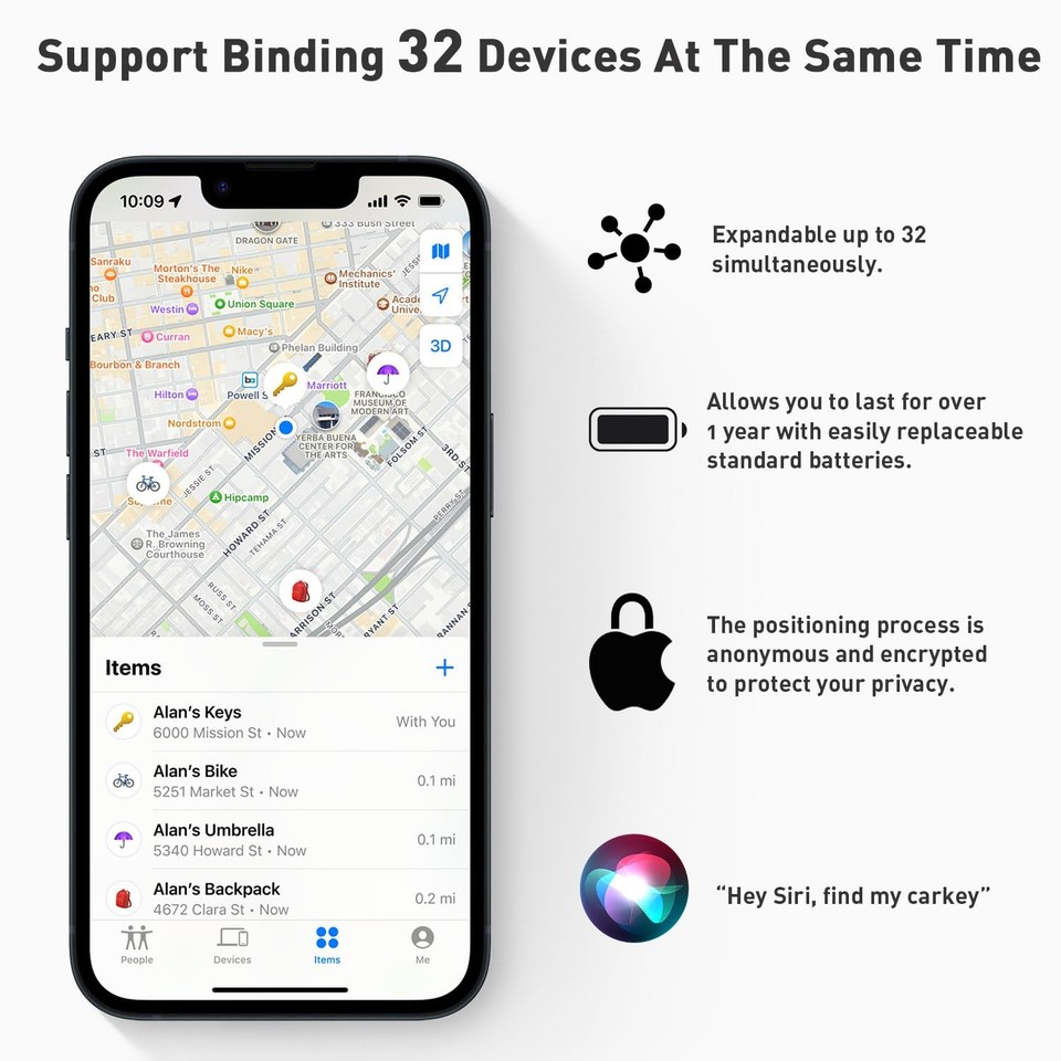 Air Tracker Tags-4 Pack [Apple MFi Certified] (iOS Only), Smart ...