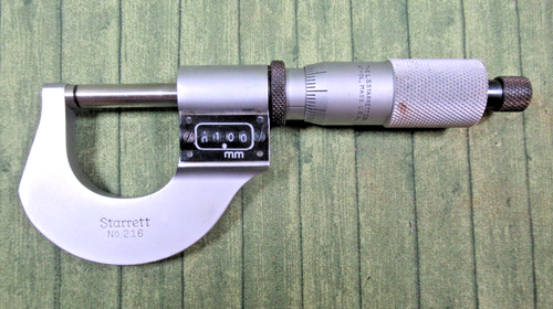STARRETT Digital Micrometer Metric ~ No. 216 ~ U.S.A. | eBay