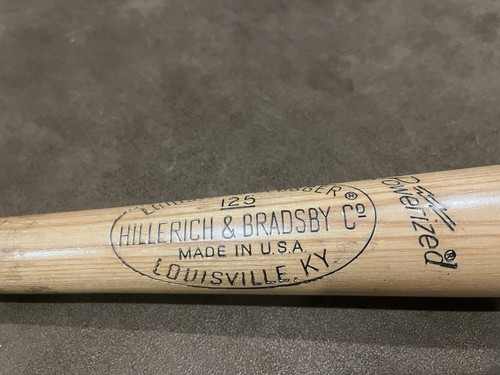 Genuine Louisville Slugger 125 Powerized Hillerich & Bradley Wood Bat ...