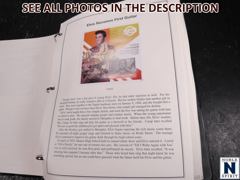 NobleSpirit (DH) PACKED Elvis Presley Mystic Stamp Album Mini-Souvenir ...