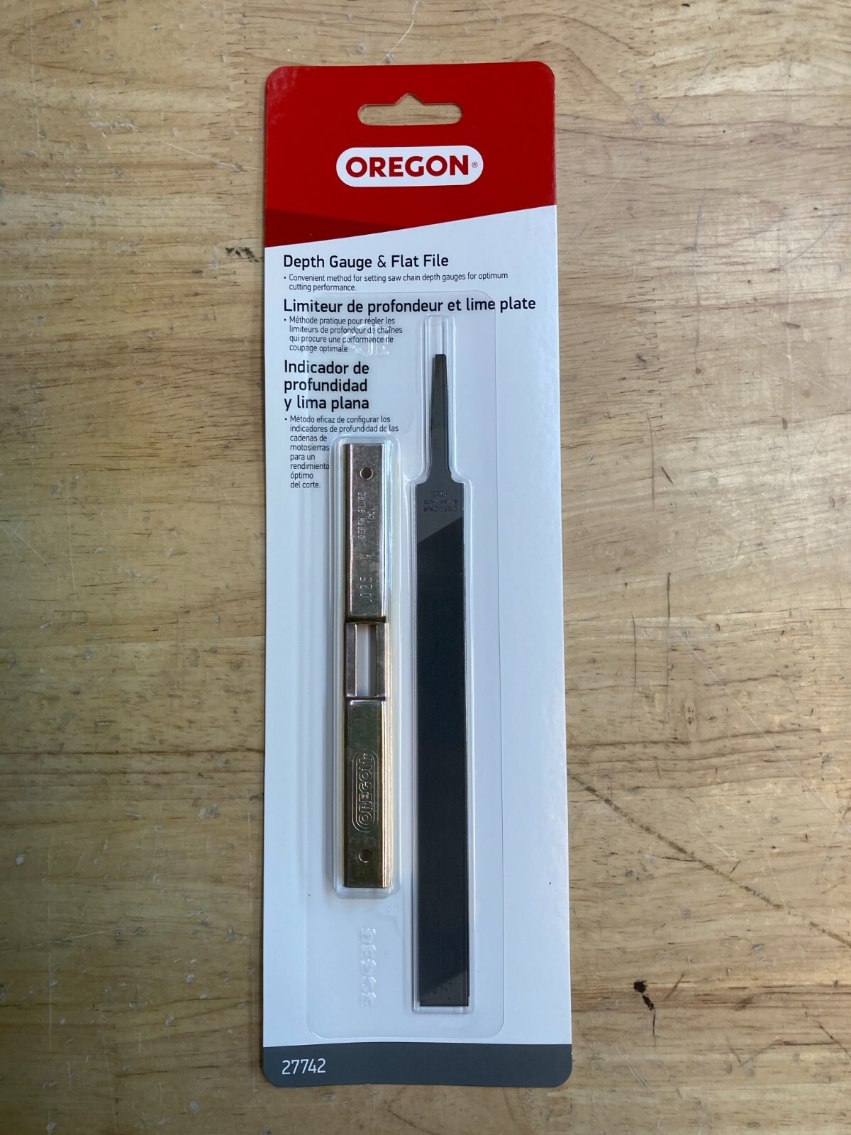 Oregon 27742 Chainsaw Depth Gauge & Flat File. .025" | eBay