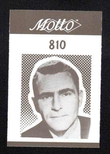 Rod Serling TV Show Host Vintage 1987 Motto Game Trivia Card #810 | eBay