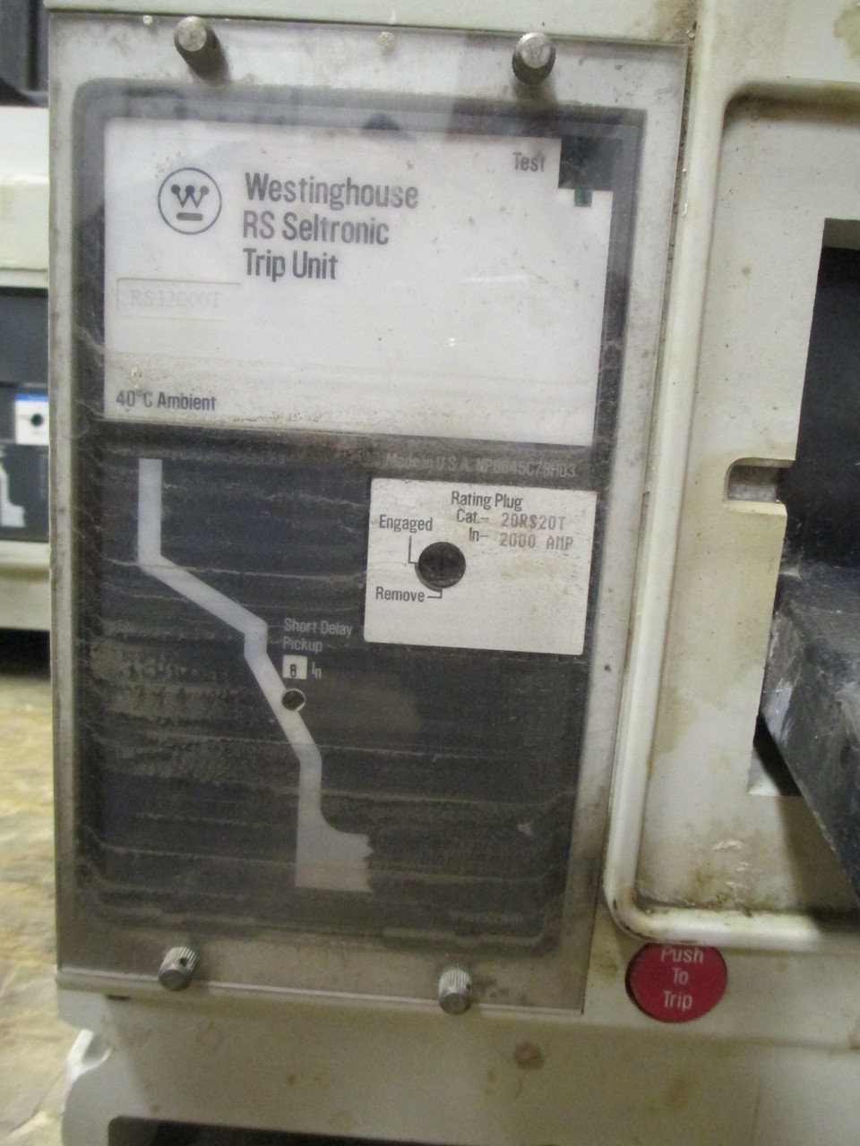 Westinghouse Cat# RD320TW C-Series 2000A Rated 3p 600V RS Seltronic w ...