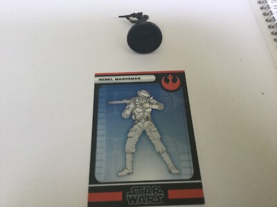Rebel marksman (promo) Star Wars Miniature with stat card | eBay Australia