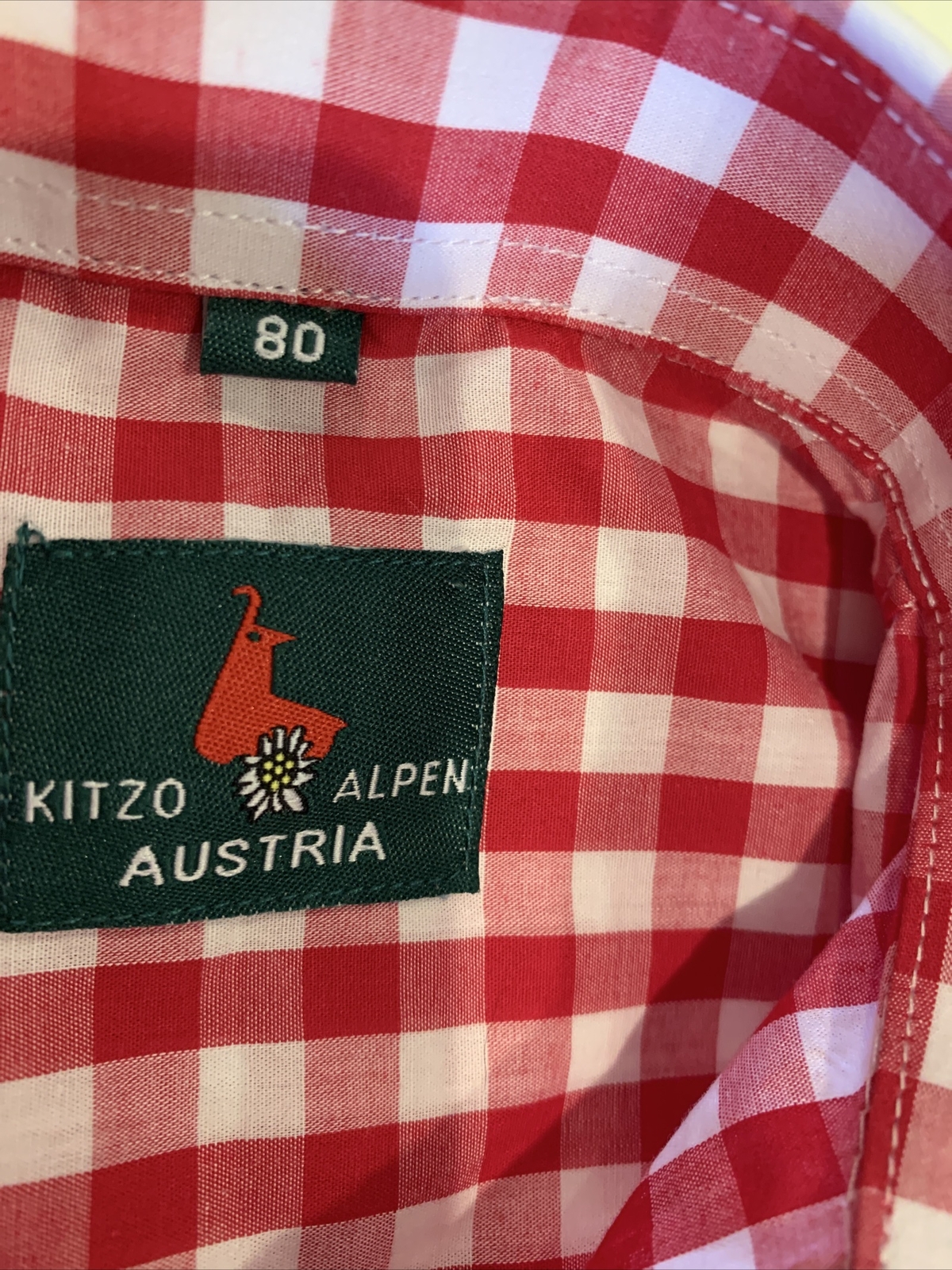 NEW Kitzo Alpen Austria Unisex Size 2T (80) Long Sleeve Red & White ...