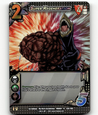 UniVersus Super Regeneration My Hero Academia 1st Edition Rare | eBay