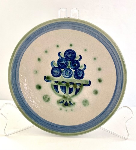 Vintage M A Hadley Pottery Stoneware 7.25" Bouquet Pattern Salad Lunch ...