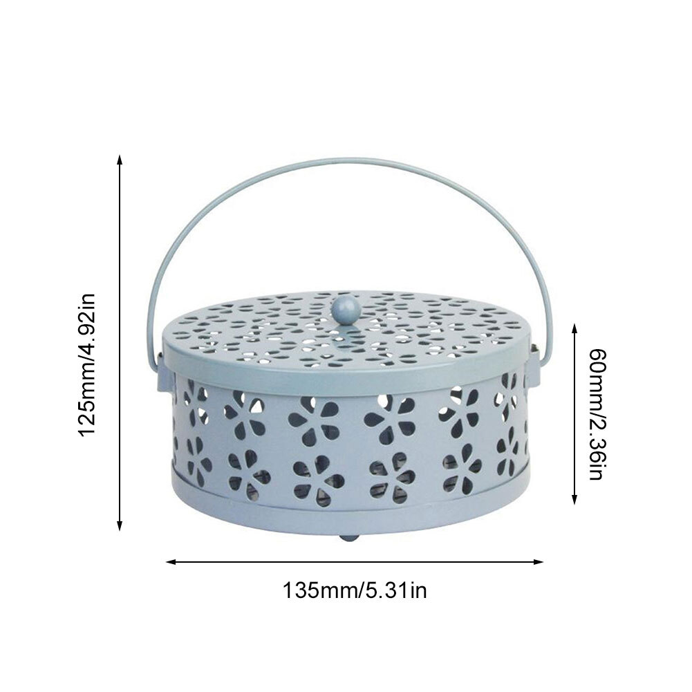 Portable Mosquito Coil Holder with Handle Metal Incense Burner Holder ...