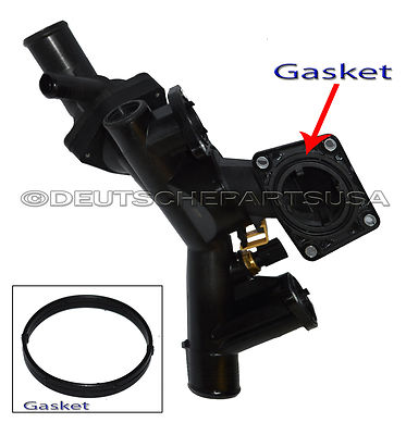 Engine Coolant Thermostat Water Outlet Assembly Land Rover LR3 Range ...