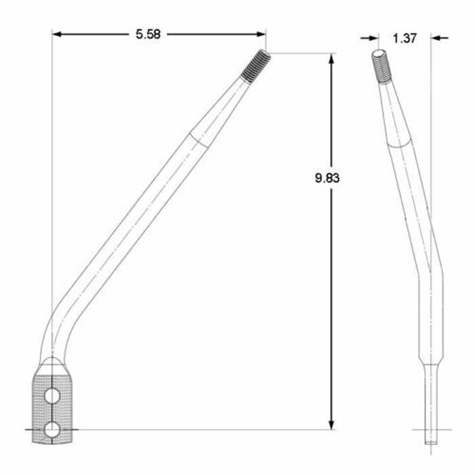Chrome Shifter Stick 9019 NEW Round Bar version of HURST 5384106 4106 ...
