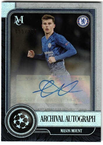 2019-20 Topps Museum Mason Mount UCL Archival Rookie Auto Autograph ...