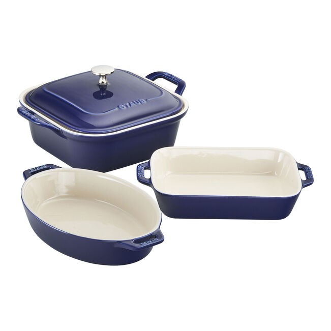 Staub Stoneware 4-pc, Mixed Baking Dish Set, ALL COLOR | eBay