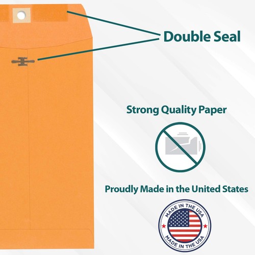Clasp Envelopes 9x12 Inches Brown Kraft Catalog Letter Envelopes - 30 ...
