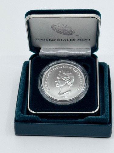 1oz Franklin Pierce Presidential Silver Metal Program With OGP Box and ...