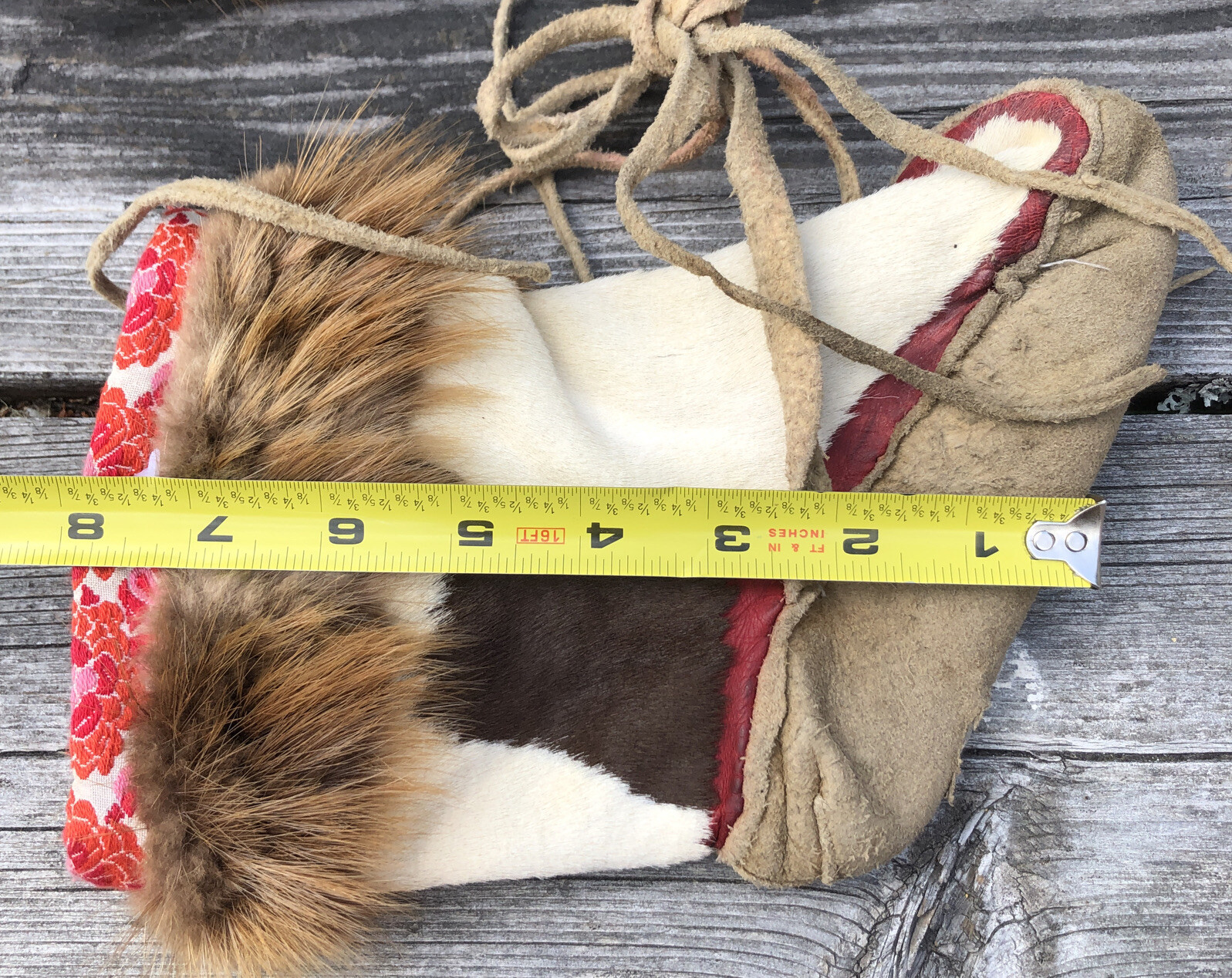 Antique Native Alaska American Inuit Child Mukluks Large Boots Animal ...