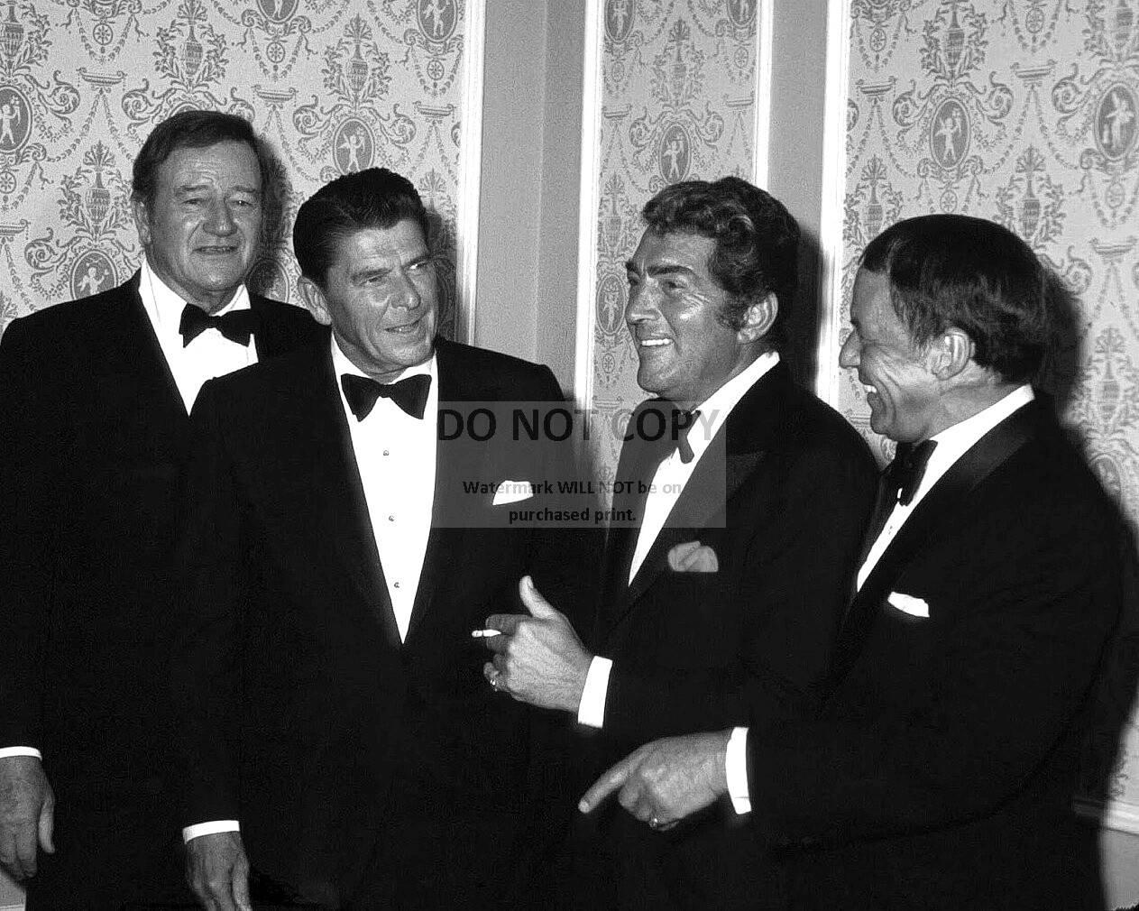 JOHN WAYNE, RONALD REAGAN, DEAN MARTIN & FRANK SINATRA 1977 8X10 PHOTO ...