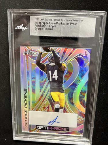 2023 Leaf Electric Optichrome Pre-Production Proof Auto George Pickens ...