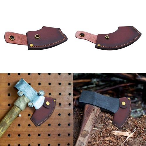 Axe Head Sheath Buckle Closed PU Safety Protect Cover for Outdoors Work ...