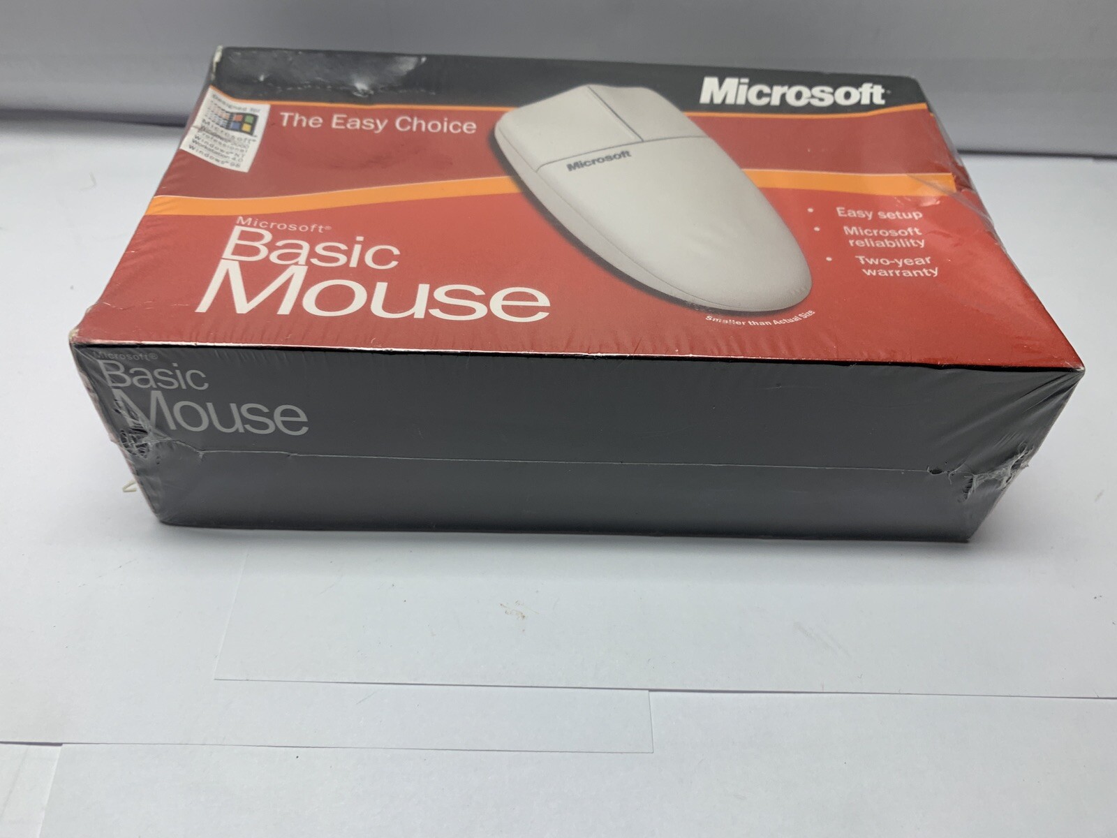 Vintage Microsoft Basic Mouse 1.0 PS/2 Windows 98 2000 Computer Wired ...