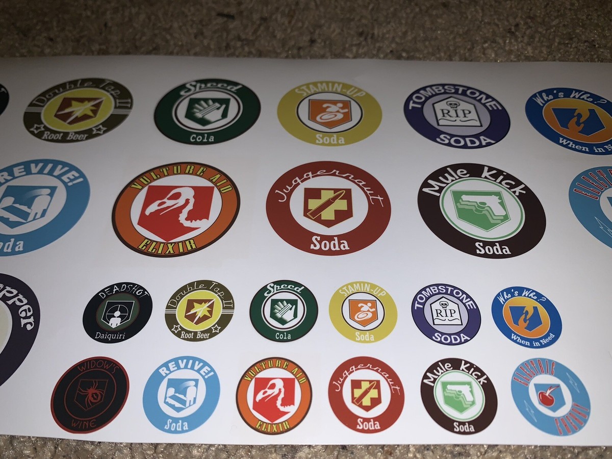 Call Of Duty Zombies Perks Labels