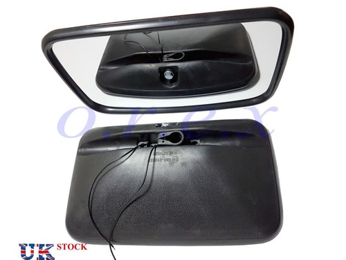 2x 12" Main Wing Side Mirrors Heated 24V for Truck Caravan Lorry Camper ...