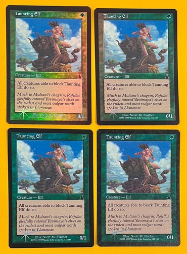 MTG TAUNTING ELF (FOIL) (x 4) Urza's Destiny (OldManMTG 006-357) | eBay
