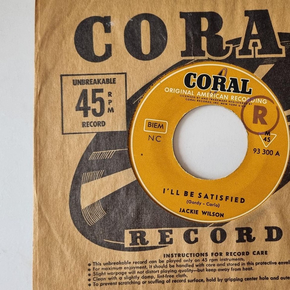 Jackie Wilson - I'll be satisfied 7'' Vinyl Germany | eBay