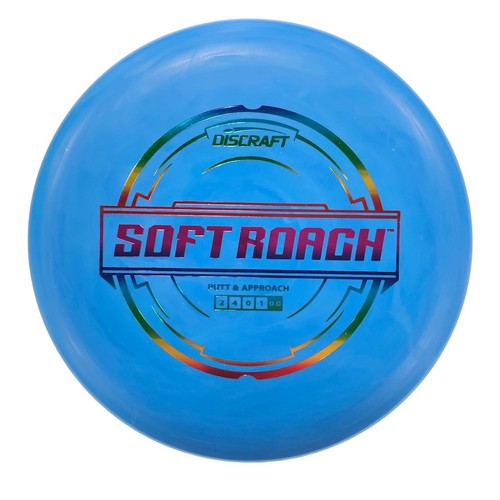 DISC GOLF DISCRAFT PUTTER LINE SOFT ROACH PUTTER 173-174g BLUE w/ RAINBOW FOIL | eBay