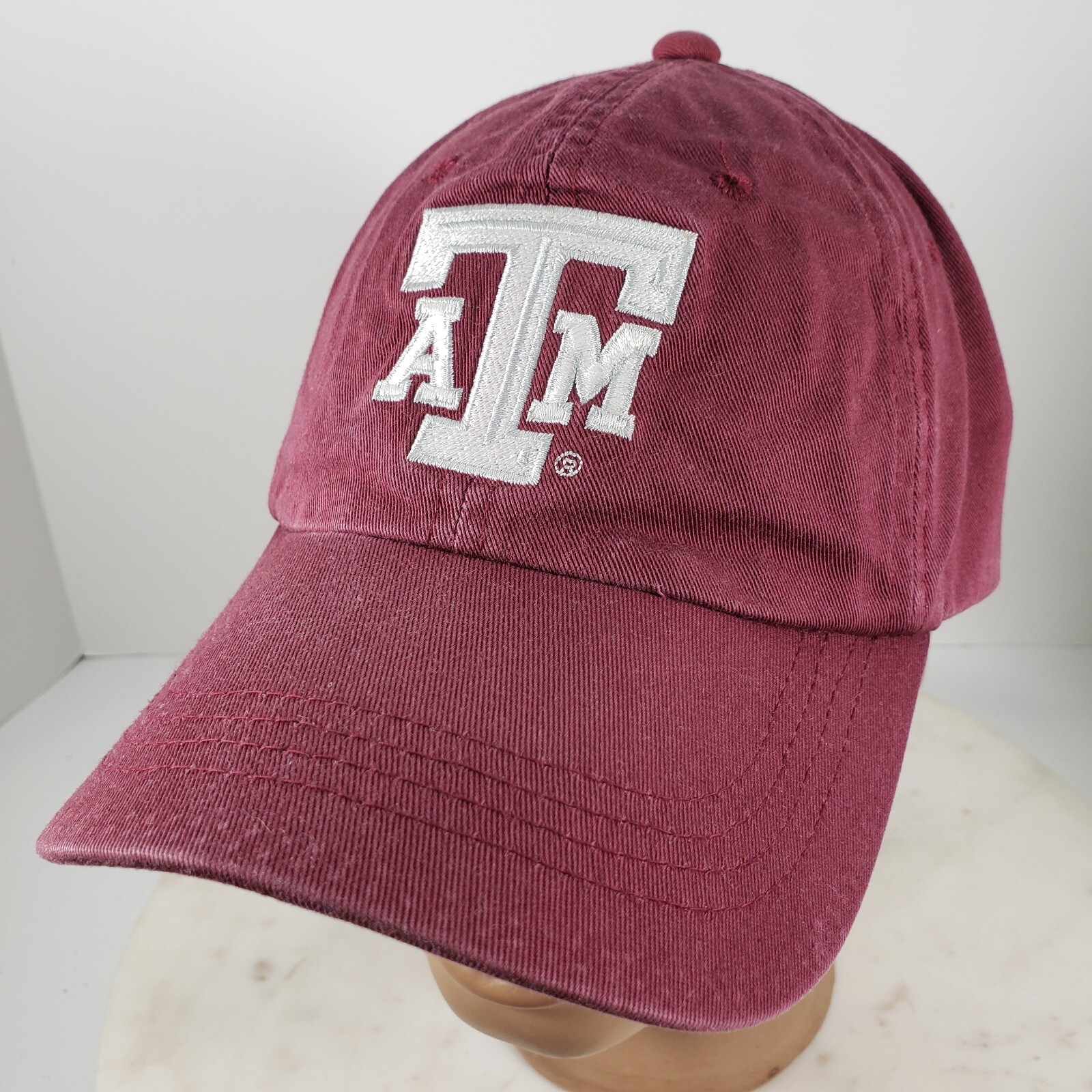ATM Aggies Hat Texas A&M Cap Maroon Cotton Strap Back Lettered | eBay