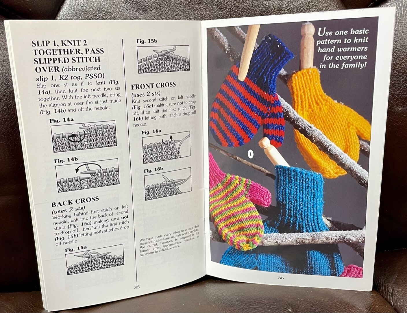 BEGINNER'S GUIDE KNIT STITCHES & EASY PROJECTS PATTERN BOOK NEW ...