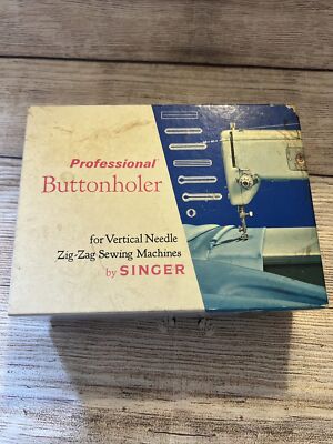 VTG SINGER Professional Buttonholer Vertical Needle Zig Zag Sewing ...