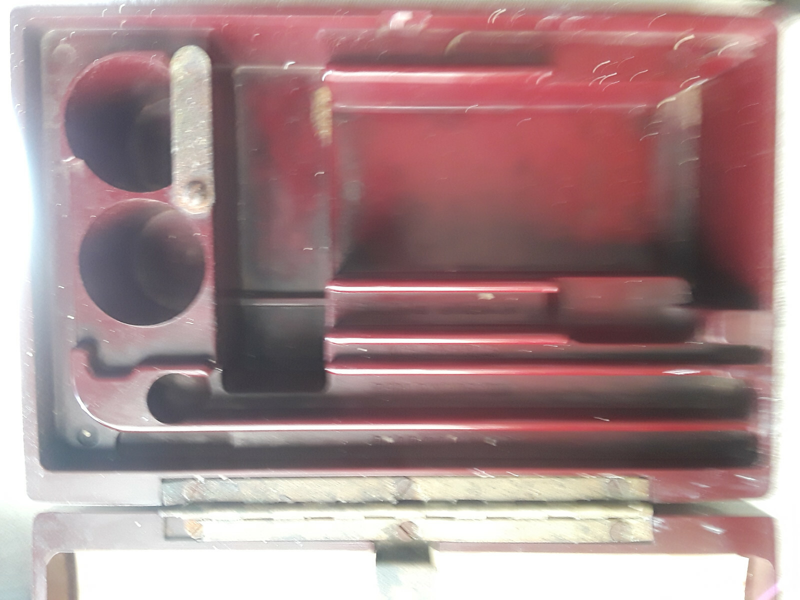 VINTAGE Ruby Colored BAKELITE Plastic Hellige Hemometer Box 6 1/4"x 4 ...