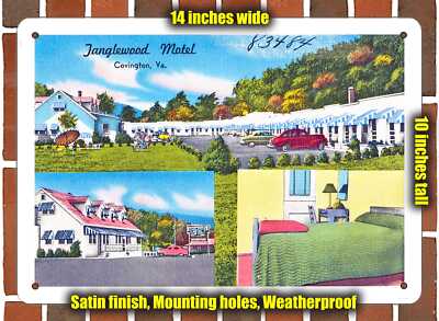 Metal Sign - Virginia Postcard - Tanglewood Motel, Covington, Va. | eBay