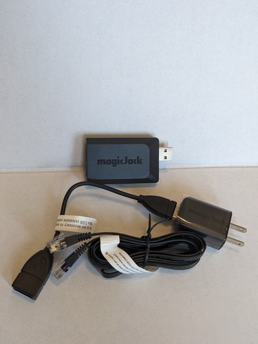 Magic Jack Go K1103 VOIP Phone Adapter Digital Phone UNIT+ETHERNET+WALL ...