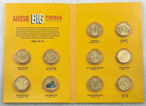 Aussie Big Things Collectables RAM 10x $1 Coin Set - RARE Coloured COD ...