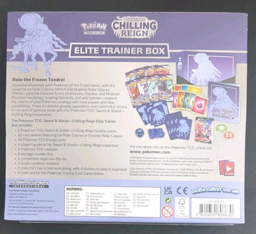 Pokemon Sword And Shield Chilling Reign Elite Trainer Box ETB | eBay