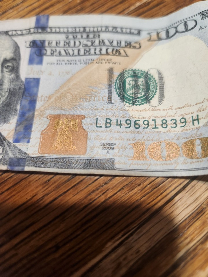 Major misaligned off center cut 2009 hundred dollar bill | eBay