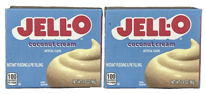 Jello Coconut Cream Instant Pudding Mix 3.4 oz ( 2 Boxes ) | eBay