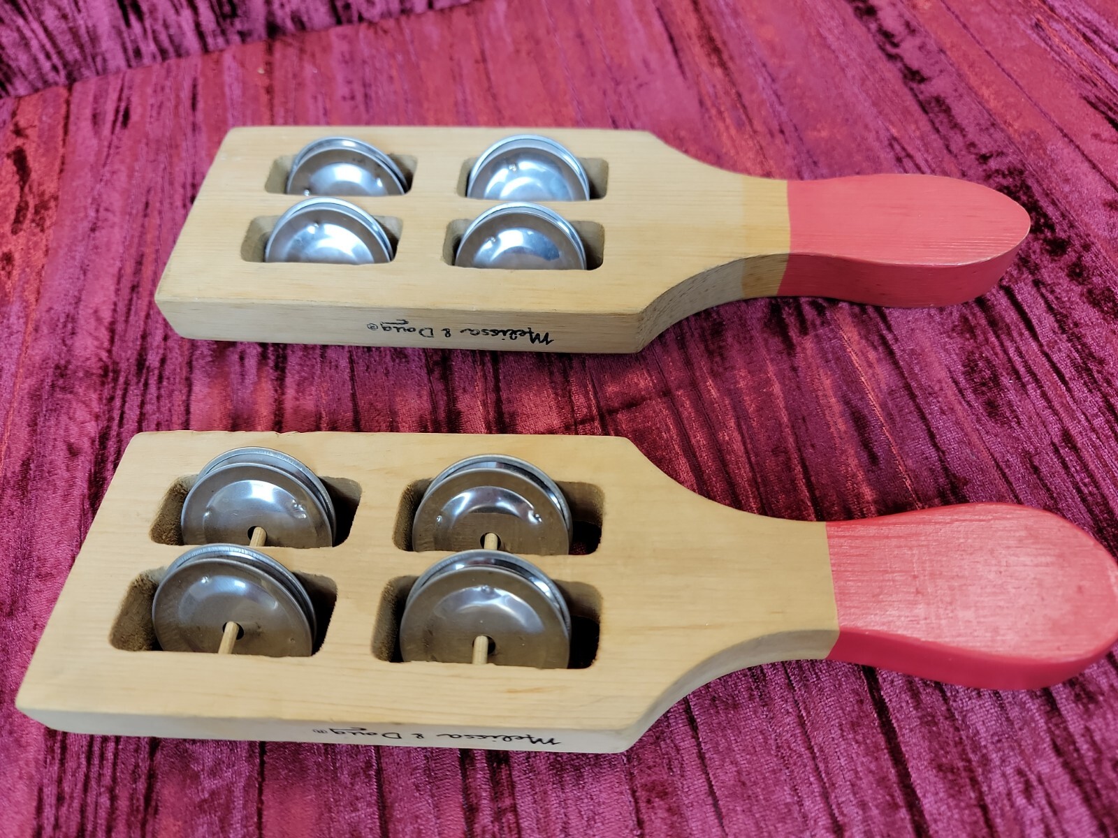 folk Melissa And Doug Musical Wooden Jingle Rattle Toys 2 Piece Set Pre ...