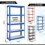 Garage Shelves Shelving 5 Tier Unit Racking Boltless Heavy Duty Storage ...