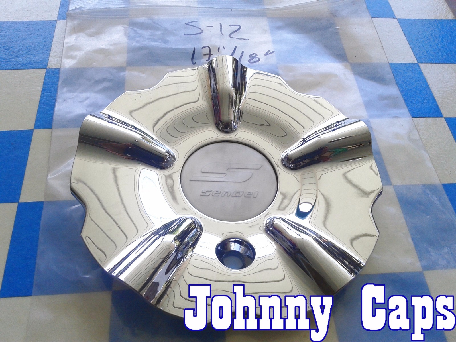 SENDEL Wheels [41] Chrome Center Caps # C0370 Custom Wheel NEW Center ...