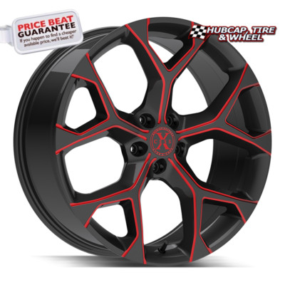 Xcess X05 22x9 5x4.5" +35mm Black/Red Wheel Rim 22" Inch | eBay