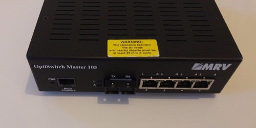 MRV OptiSwitch Master 105 Ethernet Access OTU OSM105-F/S1 Optical ...