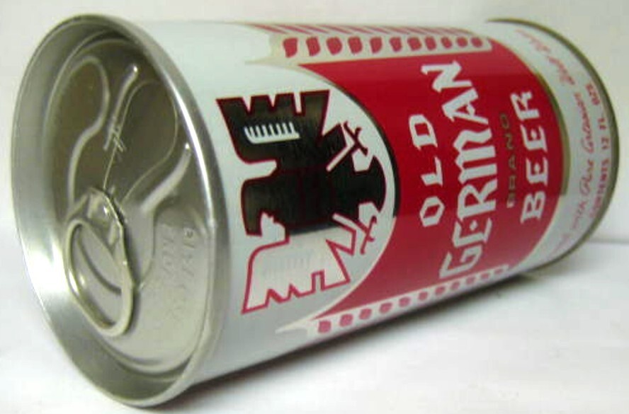 OLD GERMAN BEER ss CAN with EAGLE, Eastern Brwy, Hammonton, NEW JERSEY ...