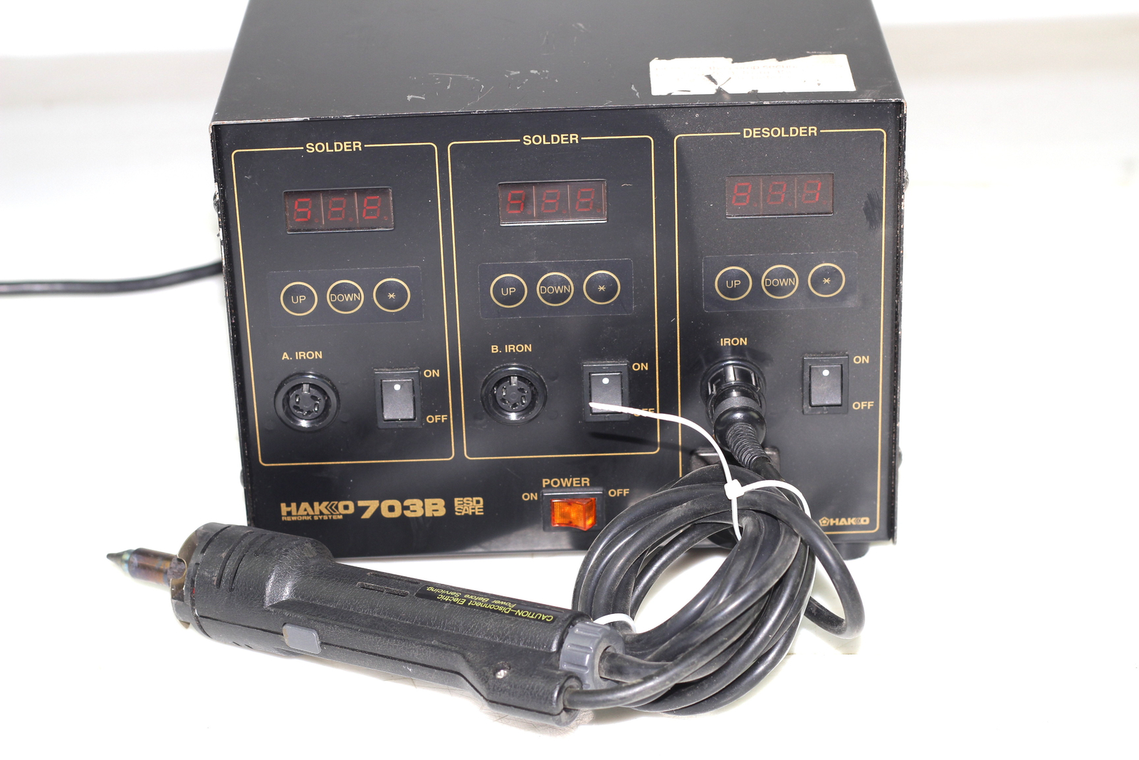 Hakko 703B Rework System 220W 60Hz 120V Out 24V w/ 807 Desoldering Gun ...