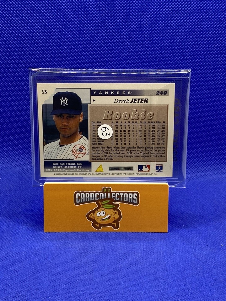 1995 Pinnacle Score DEREK JETER #240 RC ROOKIE | eBay